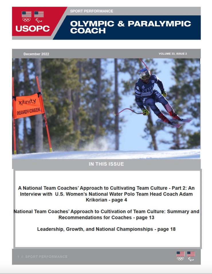 USOPC | Olympic & Paralympic Coach Magazine